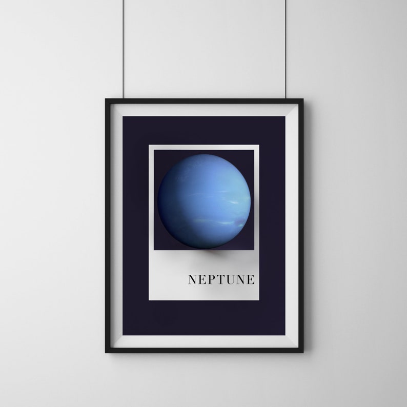 Neptune Poster, Digital Print, Space Art, Wall Art, Printable, Modern ...
