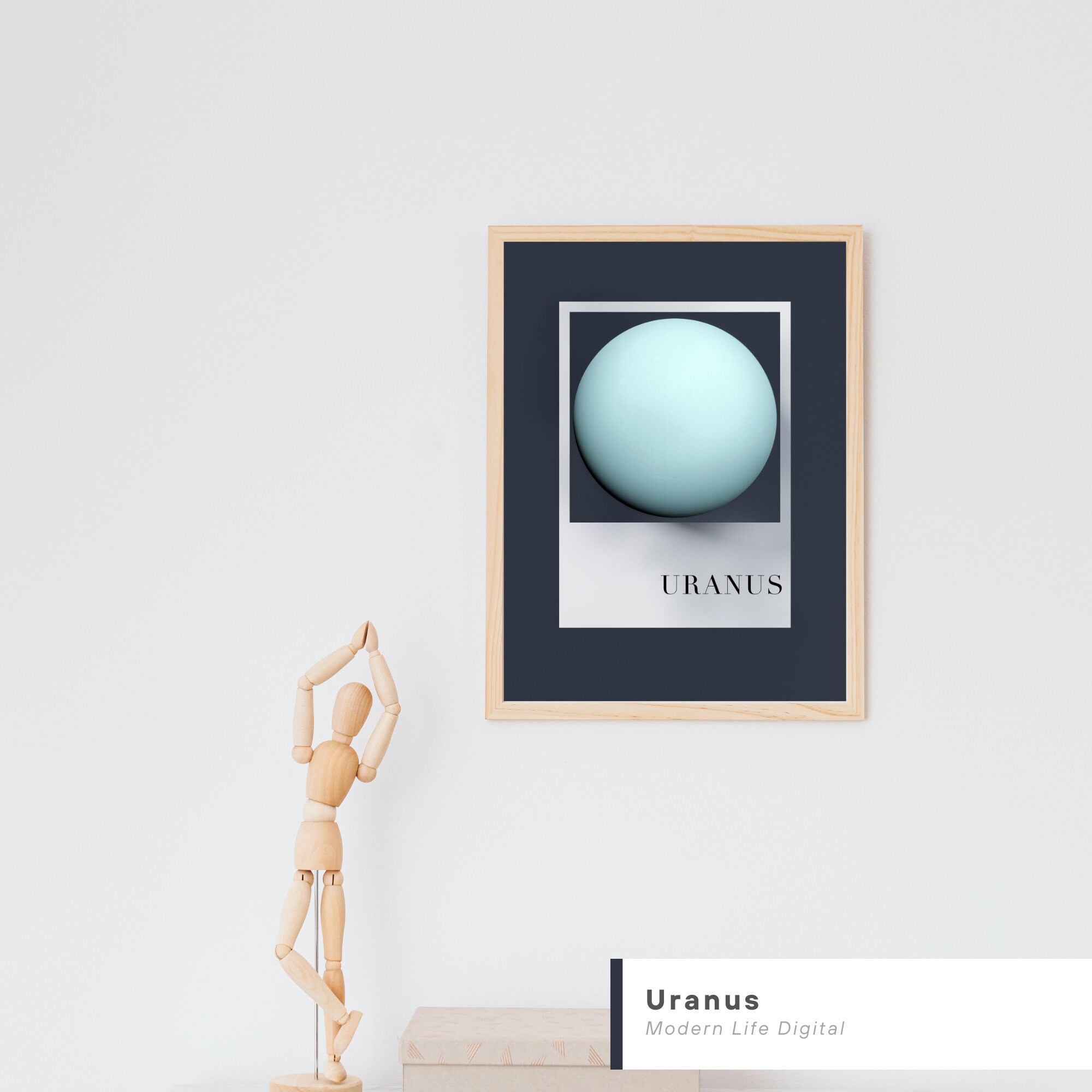Uranus Art, Planet Art, Digital Download, Space Art, Printable Wall Art ...