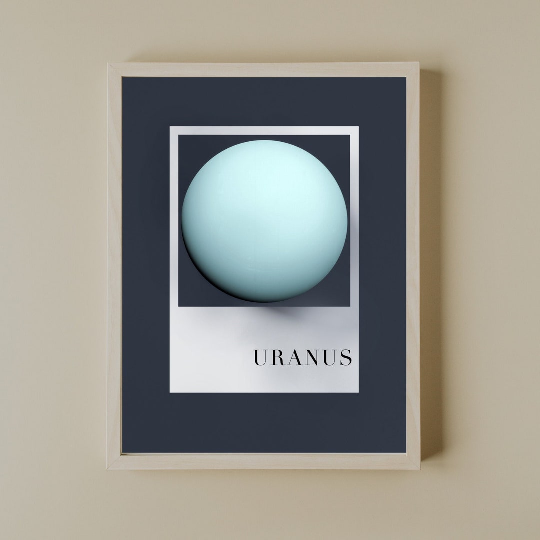 Uranus Art, Planet Art, Digital Download, Space Art, Printable Wall Art ...
