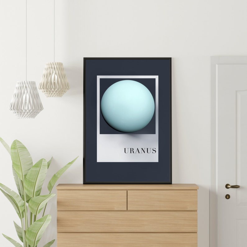 Uranus Art, Planet Art, Digital Download, Space Art, Printable Wall Art ...