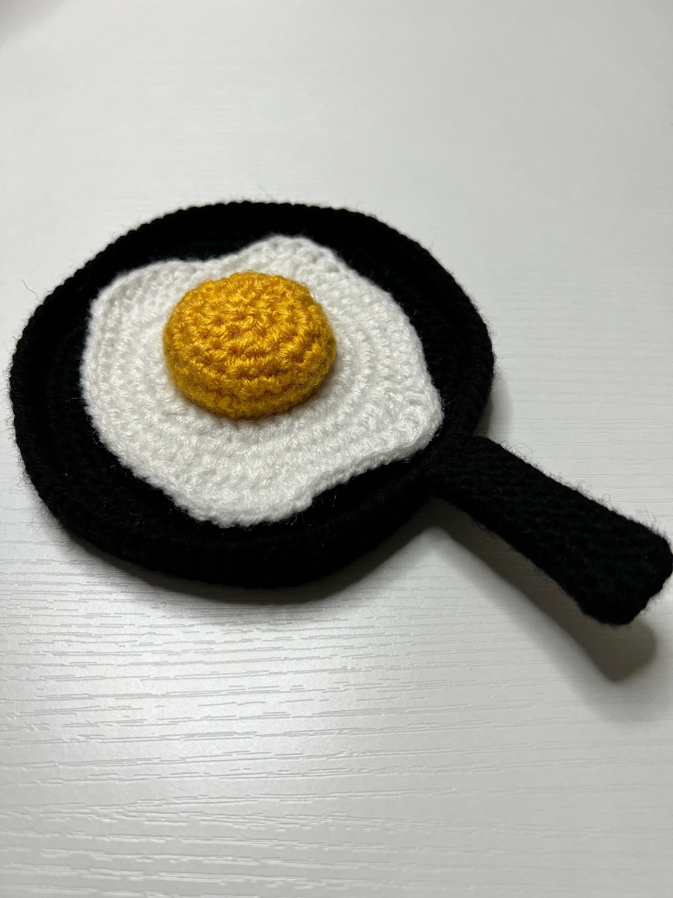 Fried Egg and Frying Pan Crochet Pattern - Cute - Toy - Plush - Gift ...