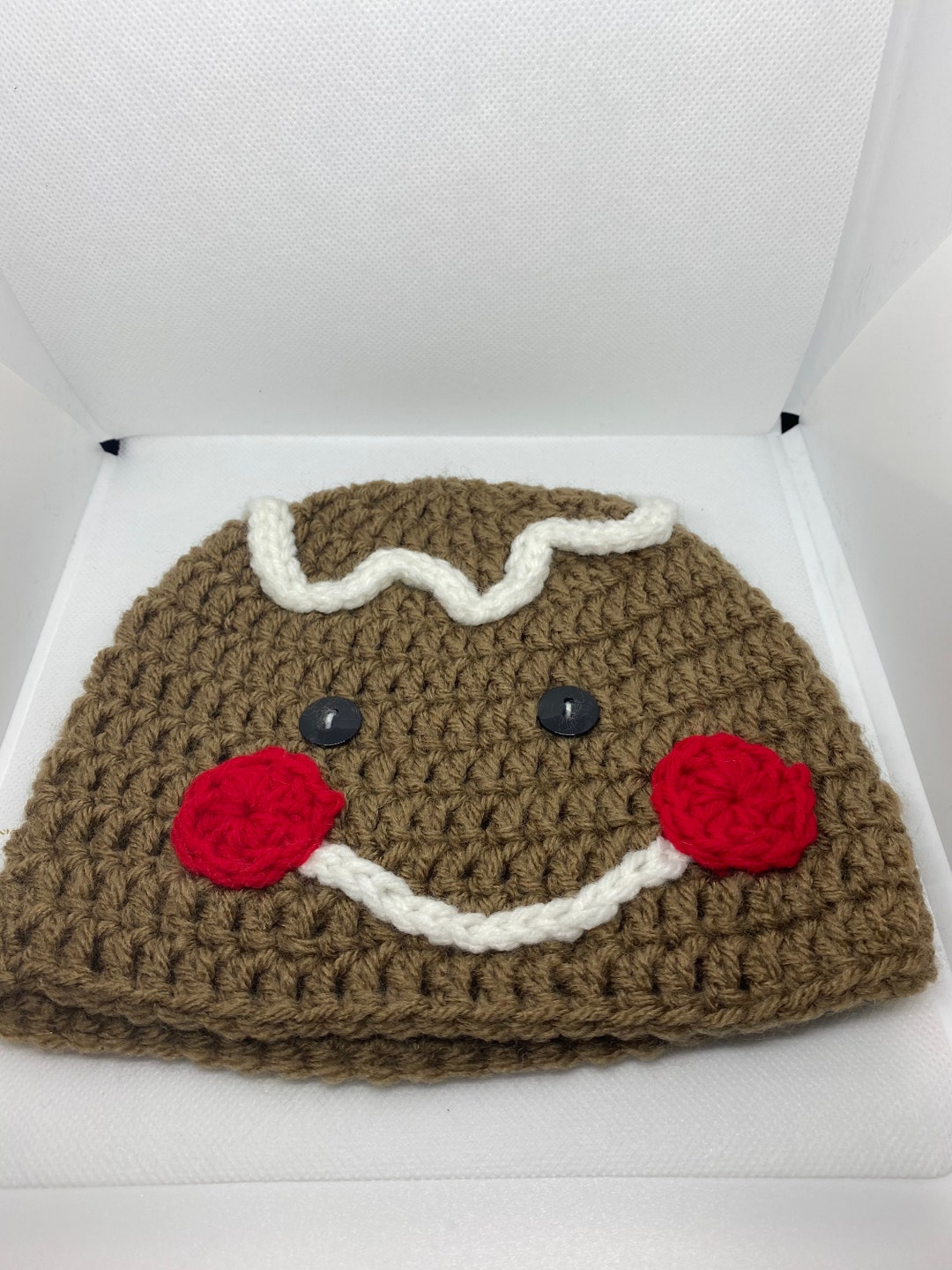 Gingerbread Man Crochet Hat - Etsy