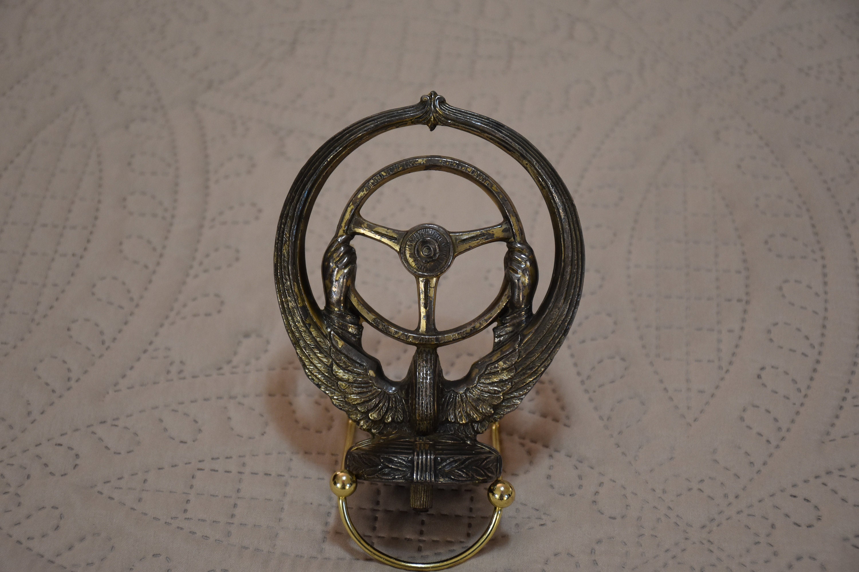 Vintage Hood Ornament Mascot Art Deco Hands on the Steering - Etsy