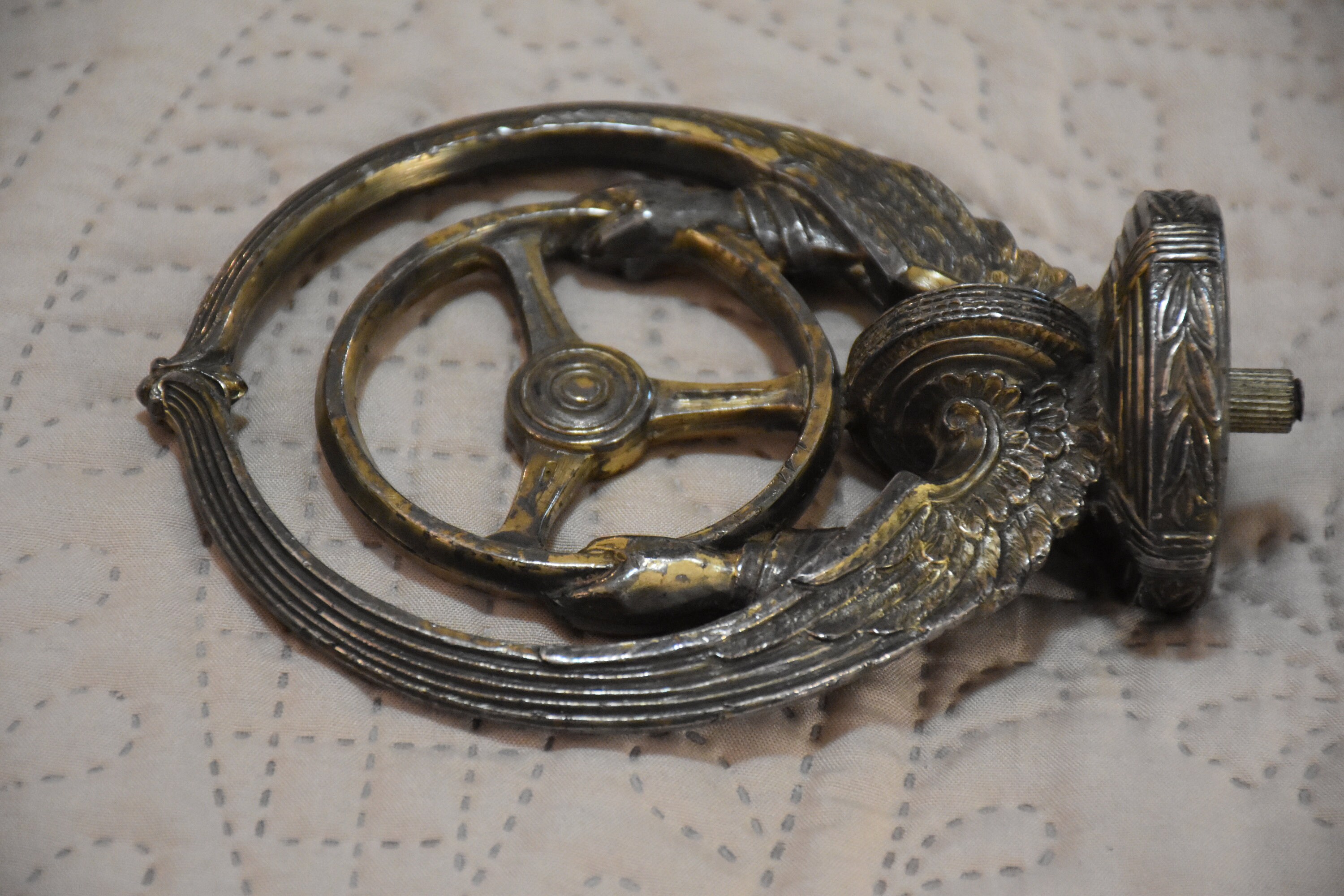 Vintage Hood Ornament Mascot Art Deco Hands on the Steering - Etsy