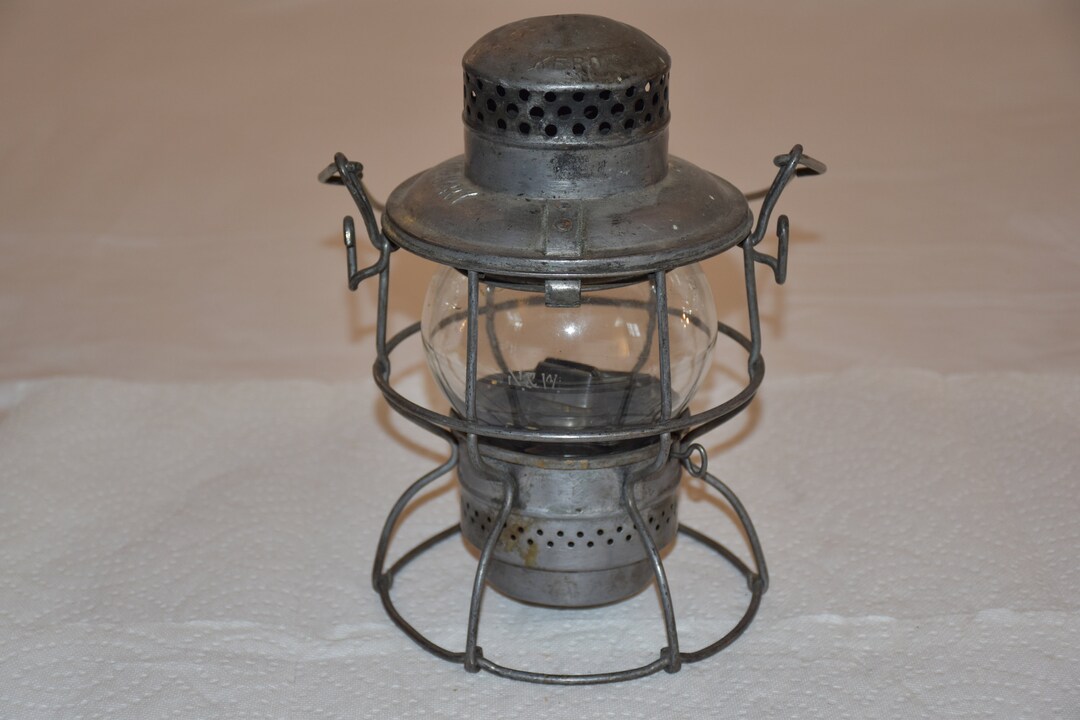 Vintage Adlake Kero N & W Railroad Lantern Clear Globe Etched - Etsy