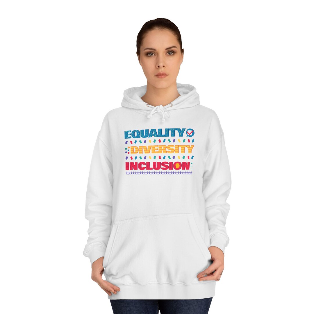 Equality Diversity Inclusion Unisex Hoodie, Gender Affirming Gifts ...