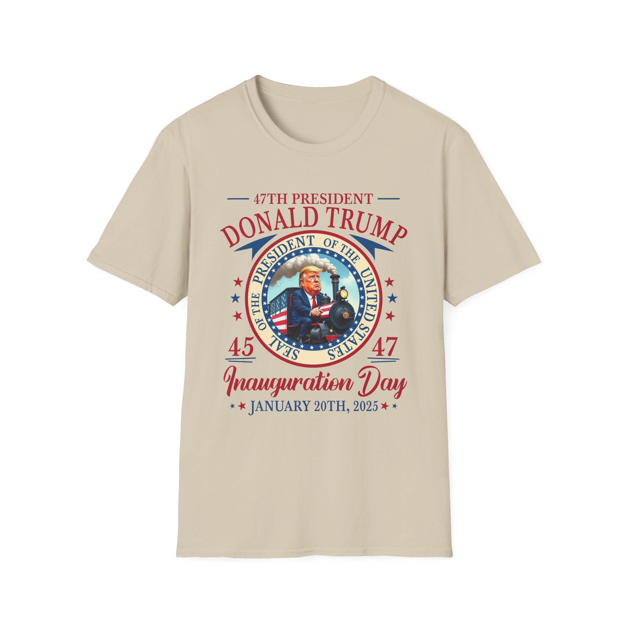Trump Driving a Train Inauguration T Shirt for January 20, 2025 ...