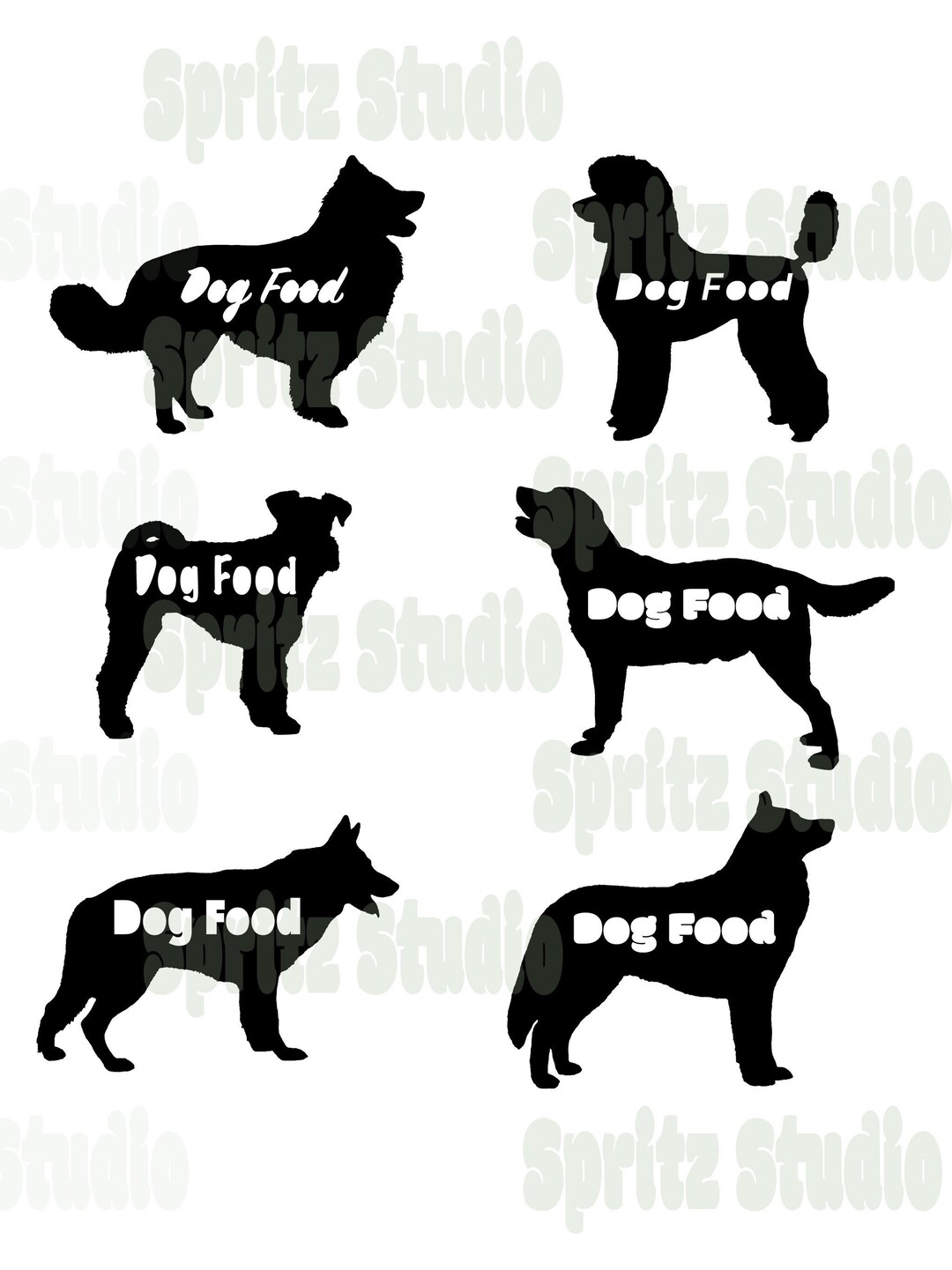 Dog Food Labels SVG PNG JPG - Etsy Australia