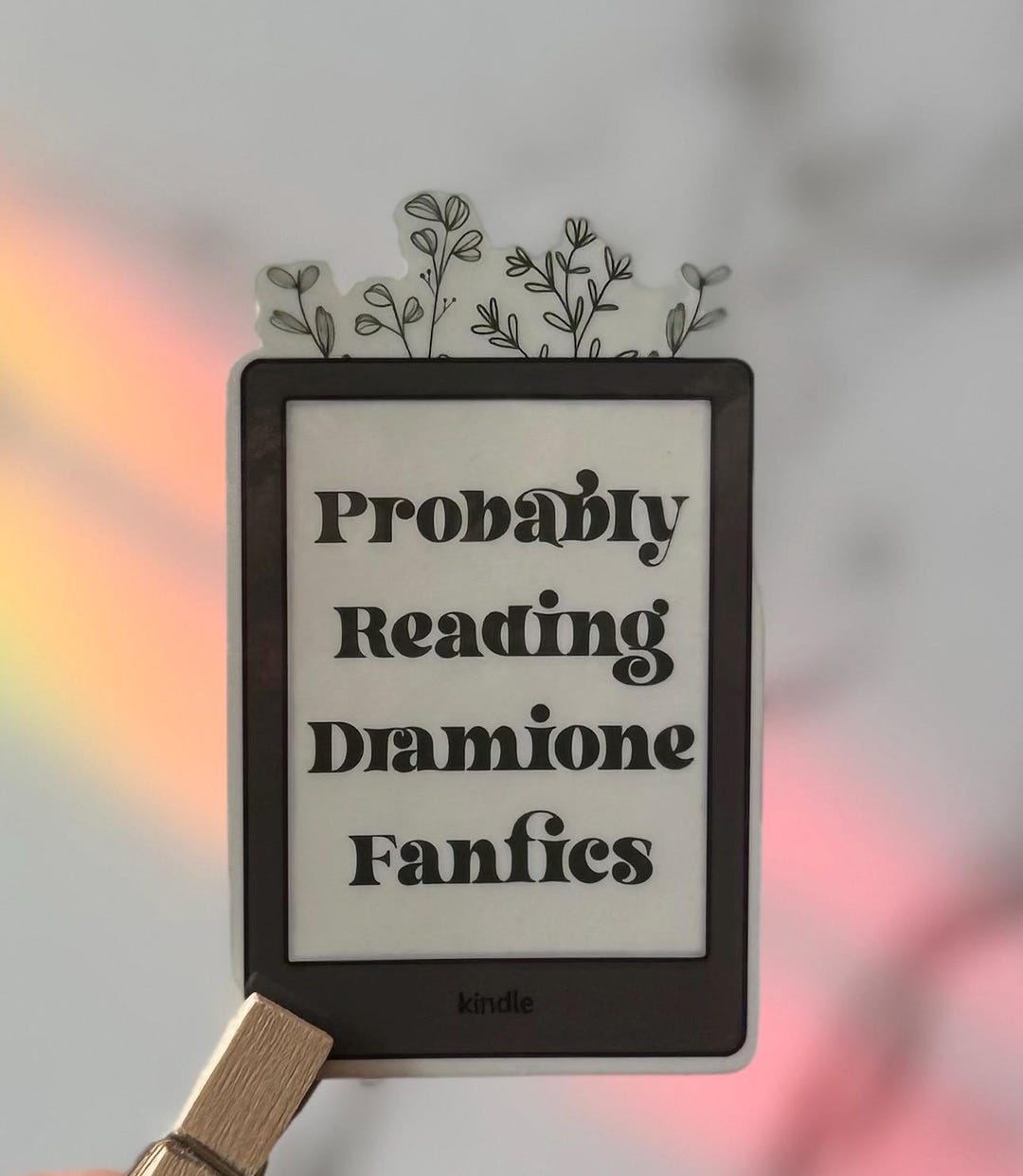 Dramione Sticker - Probably Reading Fanfiction - for Water Bottle ...