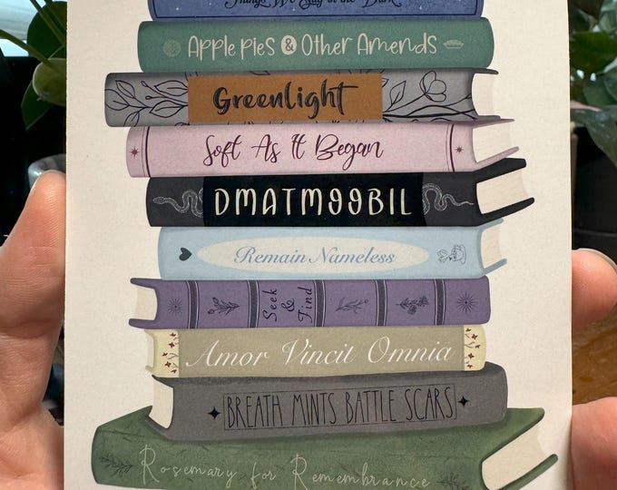 Dramione Book Stack Print - 4 X 6 - Best HEA Collection - Draco and ...