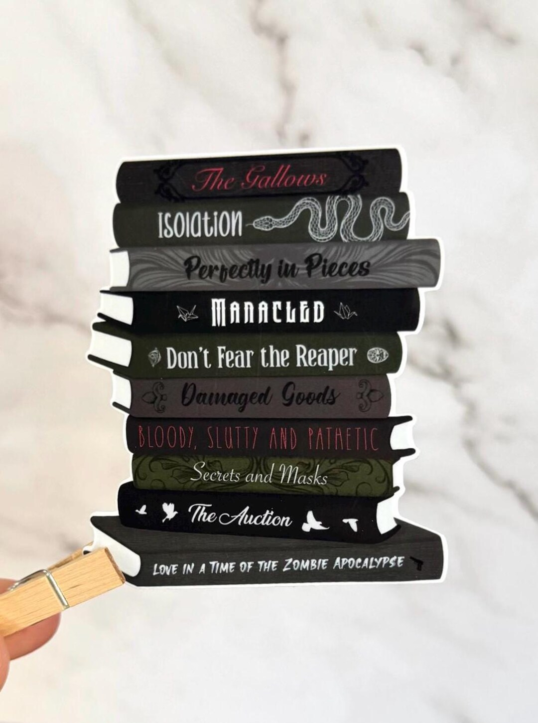 Dark Dramione Book Stack Sticker - Fanfiction - for Water Bottle ...