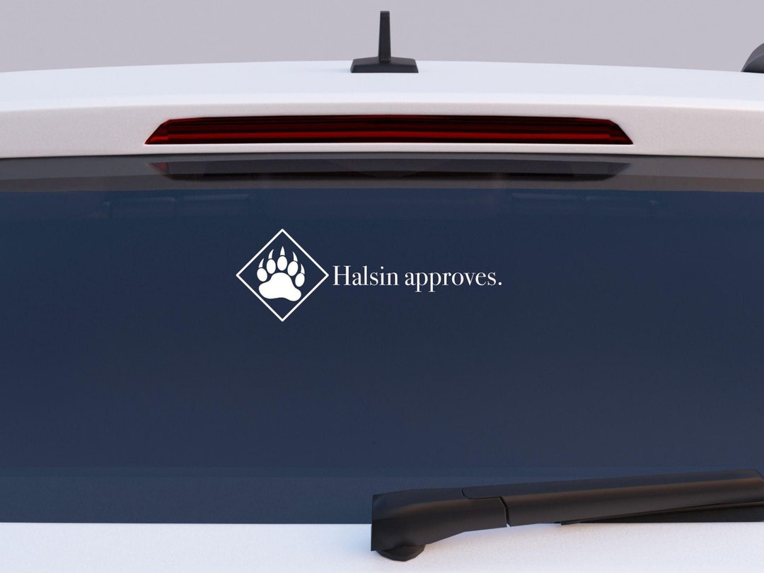 Halsin Approves Vinyl Sticker - Baldur's Gate 3 - BG3 - Window Decal ...