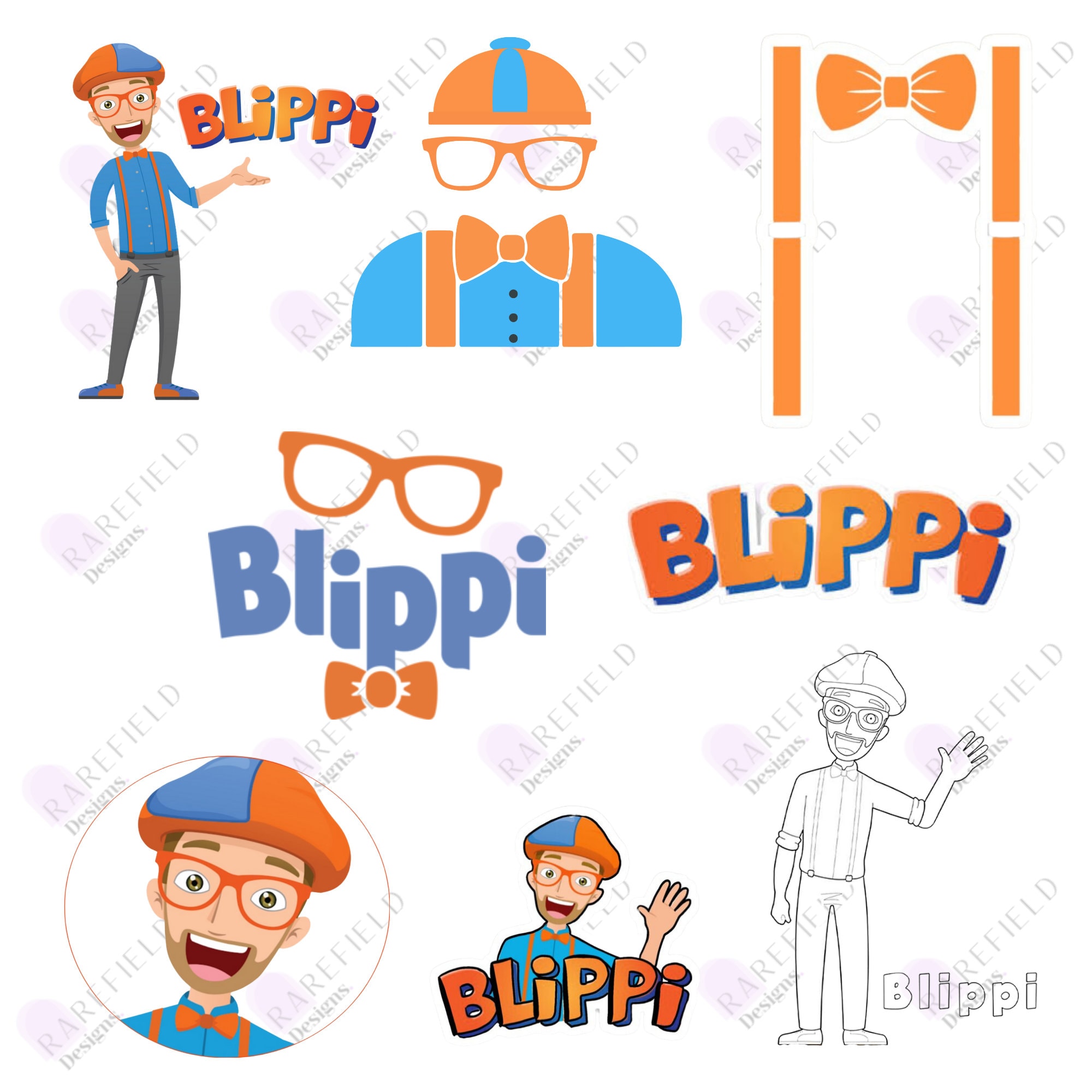 Blippi SVG and PNG Pack 8 High-quality Files for Cricut - Etsy Australia