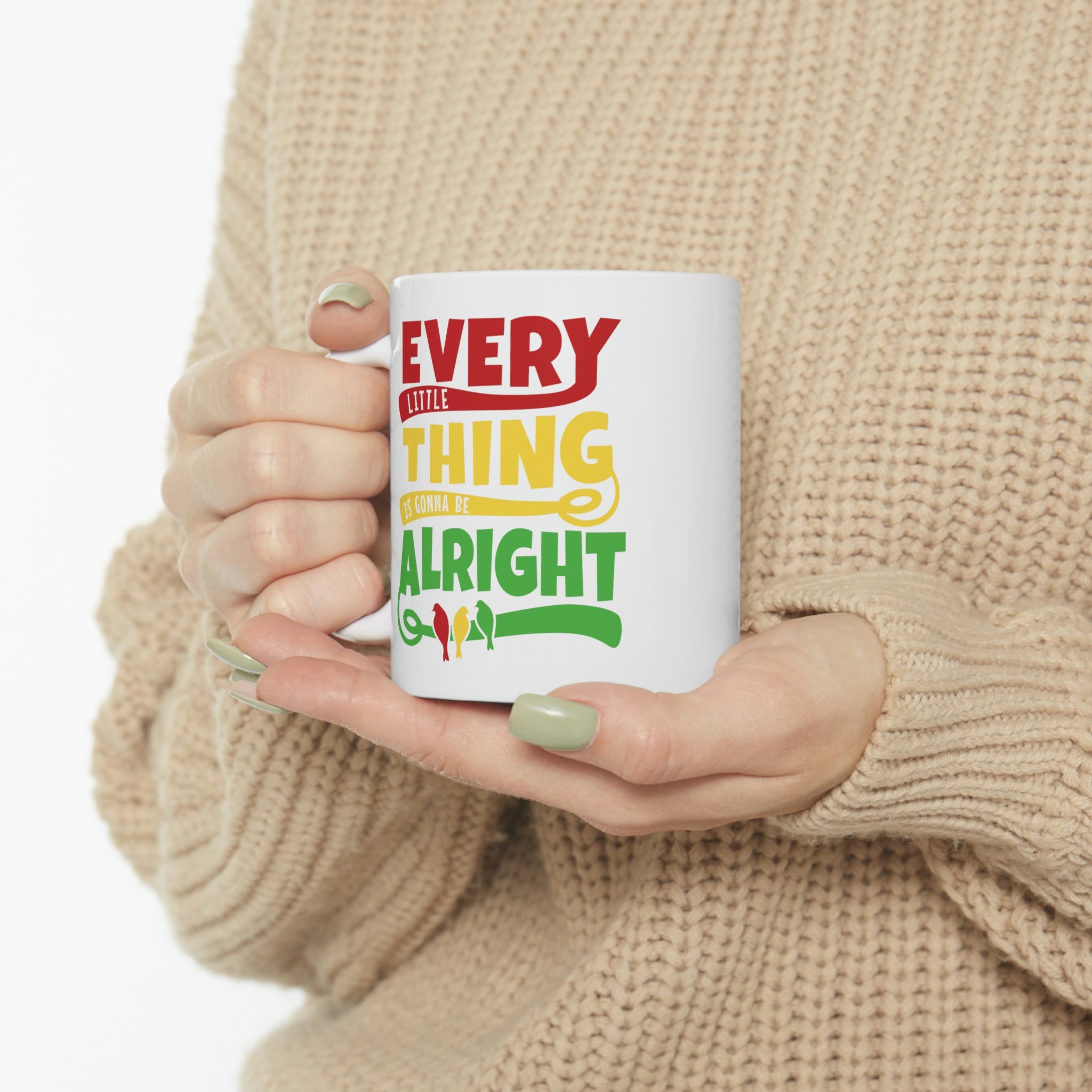 Bob Marley Ceramic Coffee Mug: Reggae Lyrics, 11oz/15oz - Etsy