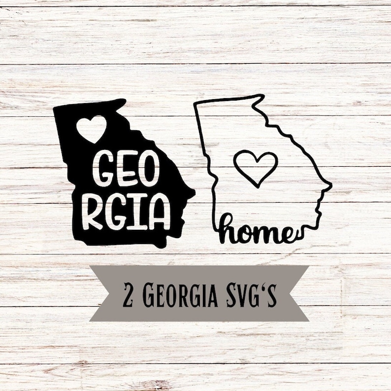 Georgia Svg, Home Svg, Cut File, South Svg, Peach State Svg, Car Decal ...