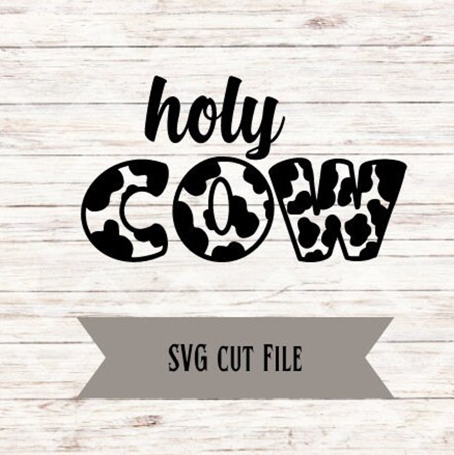 Holy Cow Svg, Birthday Party Svg, Cow Cut File, Svg - Etsy