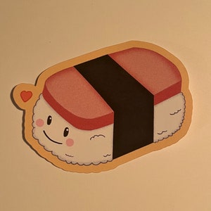 Spam Musubi Sticker- Non- Laminated - Etsy