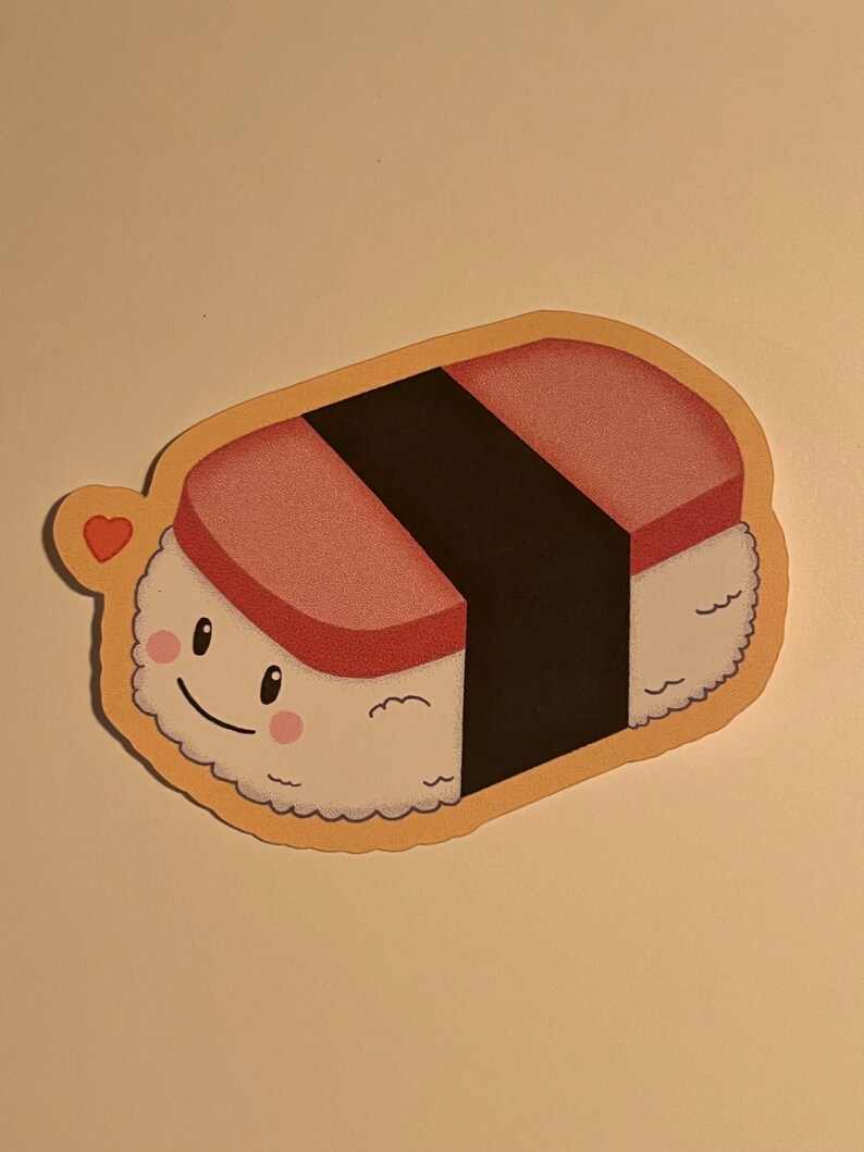 Spam Musubi Sticker- Non- Laminated - Etsy