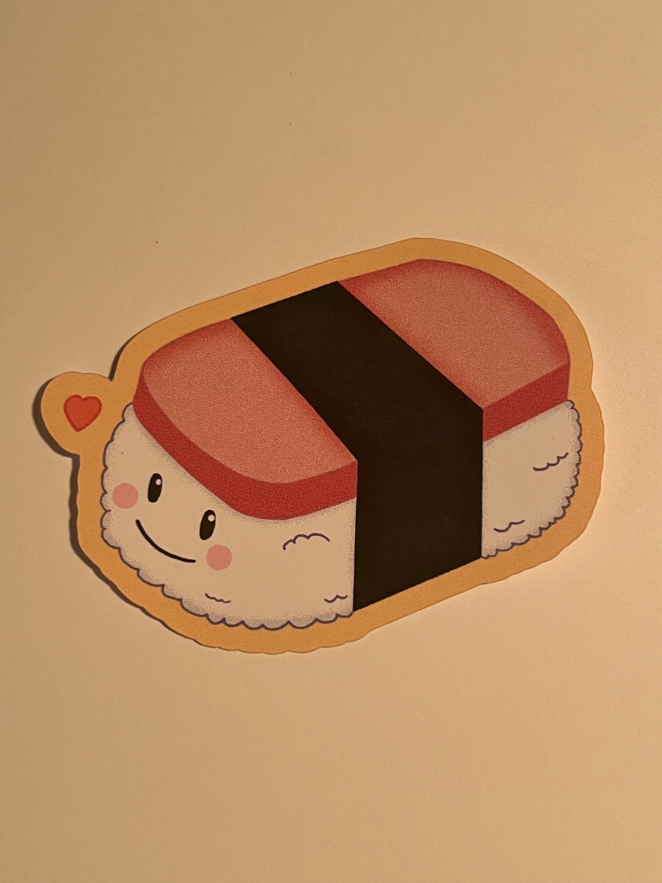 Spam Musubi Sticker- Non- Laminated - Etsy