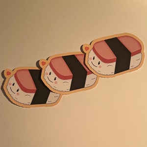 Spam Musubi Sticker Non Laminated - Etsy