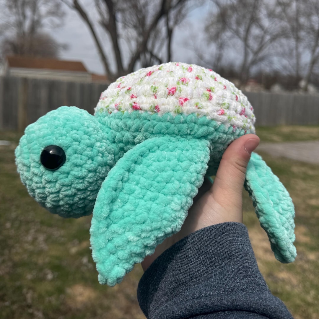 Crocheted Sea Turtle, Sea Turtles, Plushies, Plush Sea Turtles ...