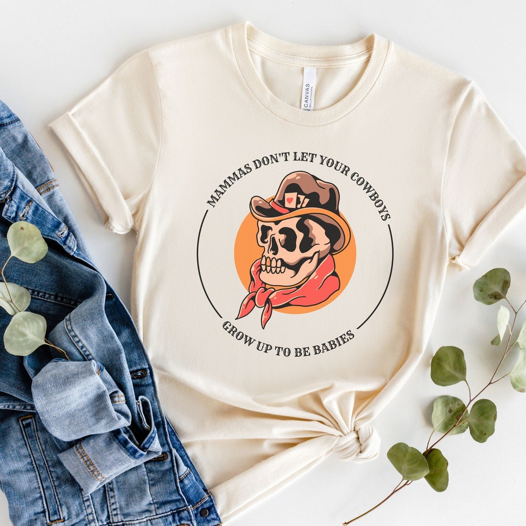 Funny Western Shirt, Cowboy Hat Shirt, Cowboy Skull T-shirt, Western ...