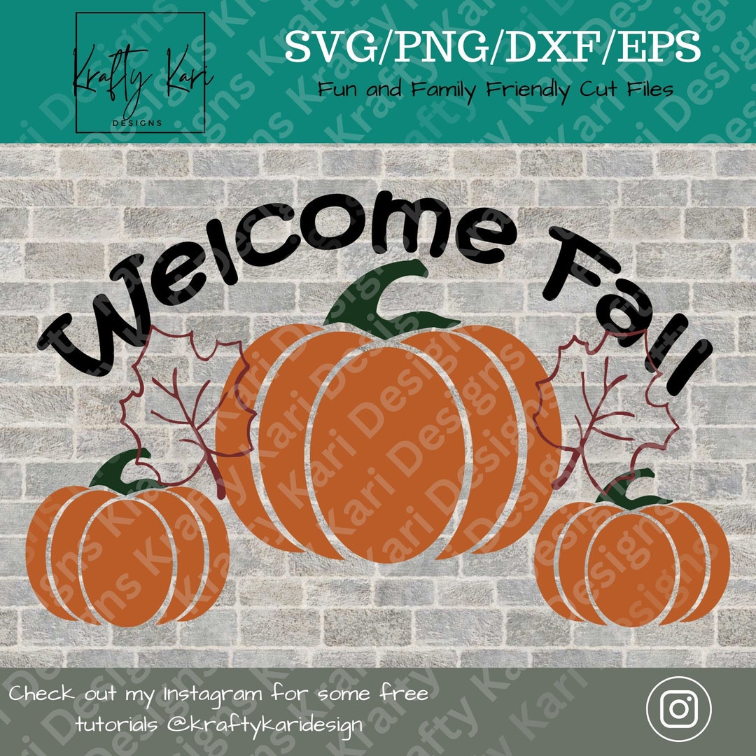 Fall Decor SVG, Welcome Fall SVG, Cricut SVG - Etsy