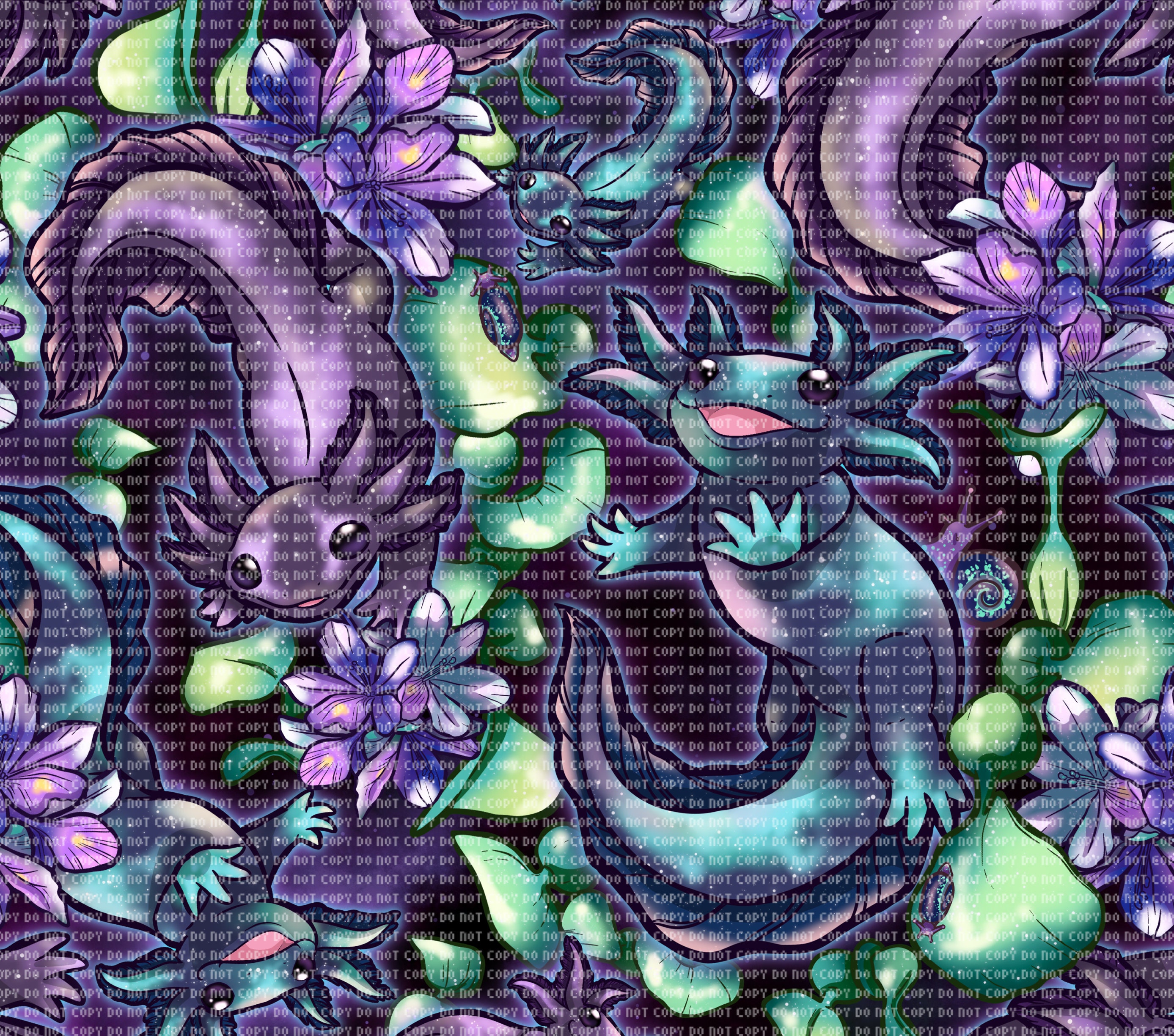 Personalised Tumbler Galaxy Axolotls 20oz Tall Skinny - Etsy