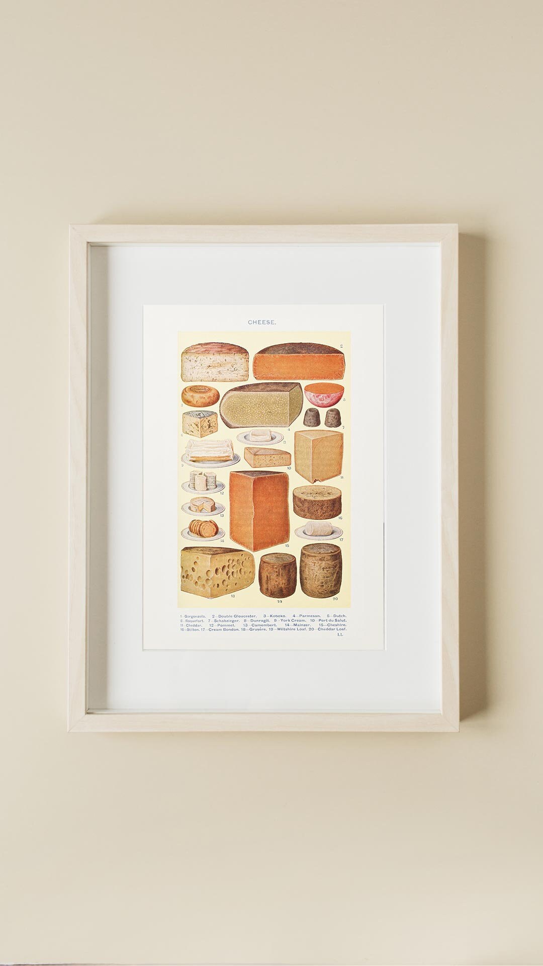 Cheese Printable, Vintage Print, Kitchen Print, Digital Download ...