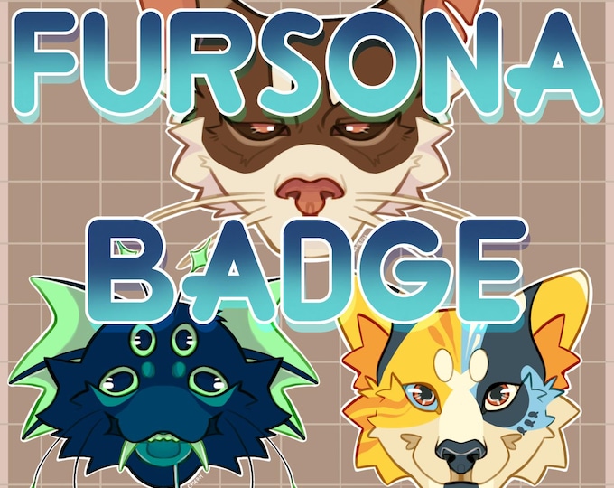 Fursuit/fursona Badge !read Description! - Etsy