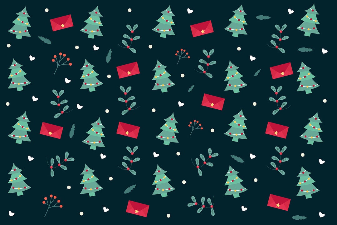 Christmas-themed Digital Wrapping Paper (download Only) - Etsy