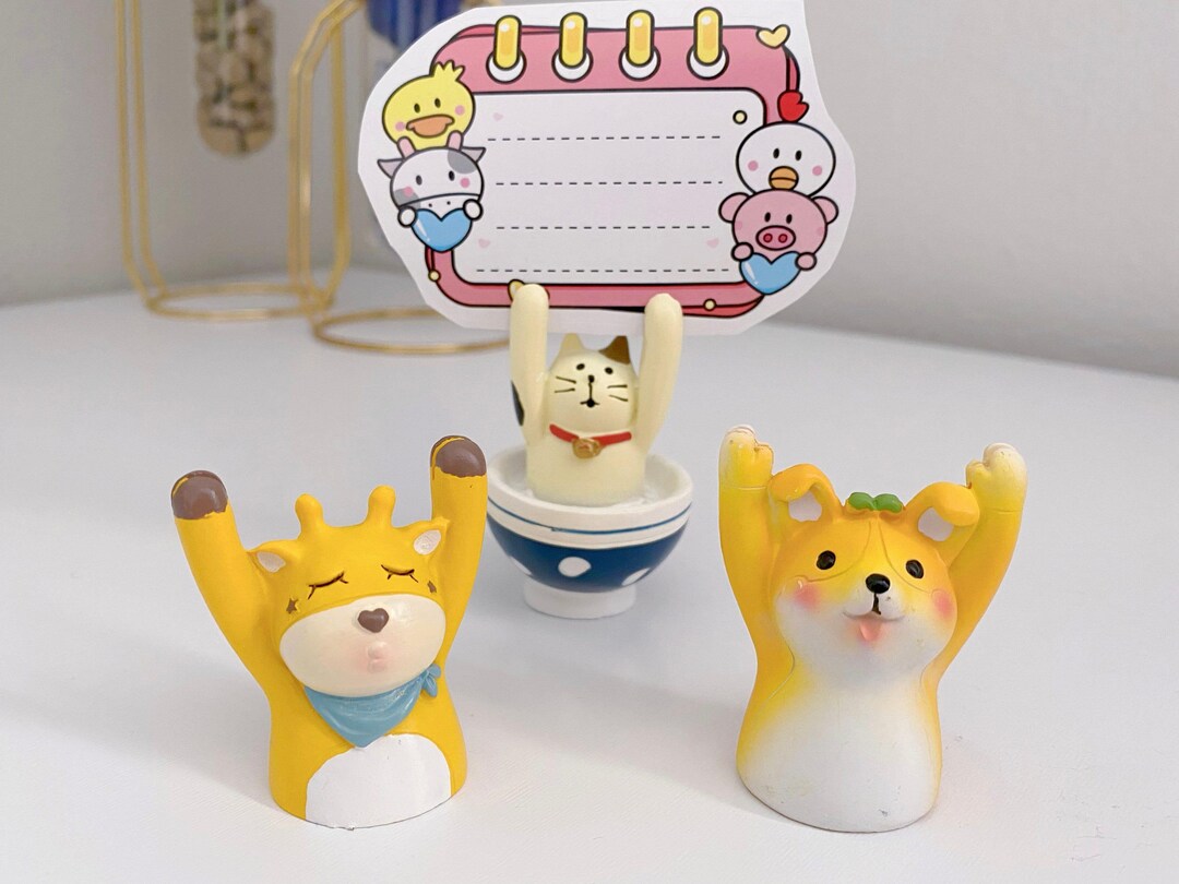 Animal Card Holder | Tabletop Note Display - Etsy