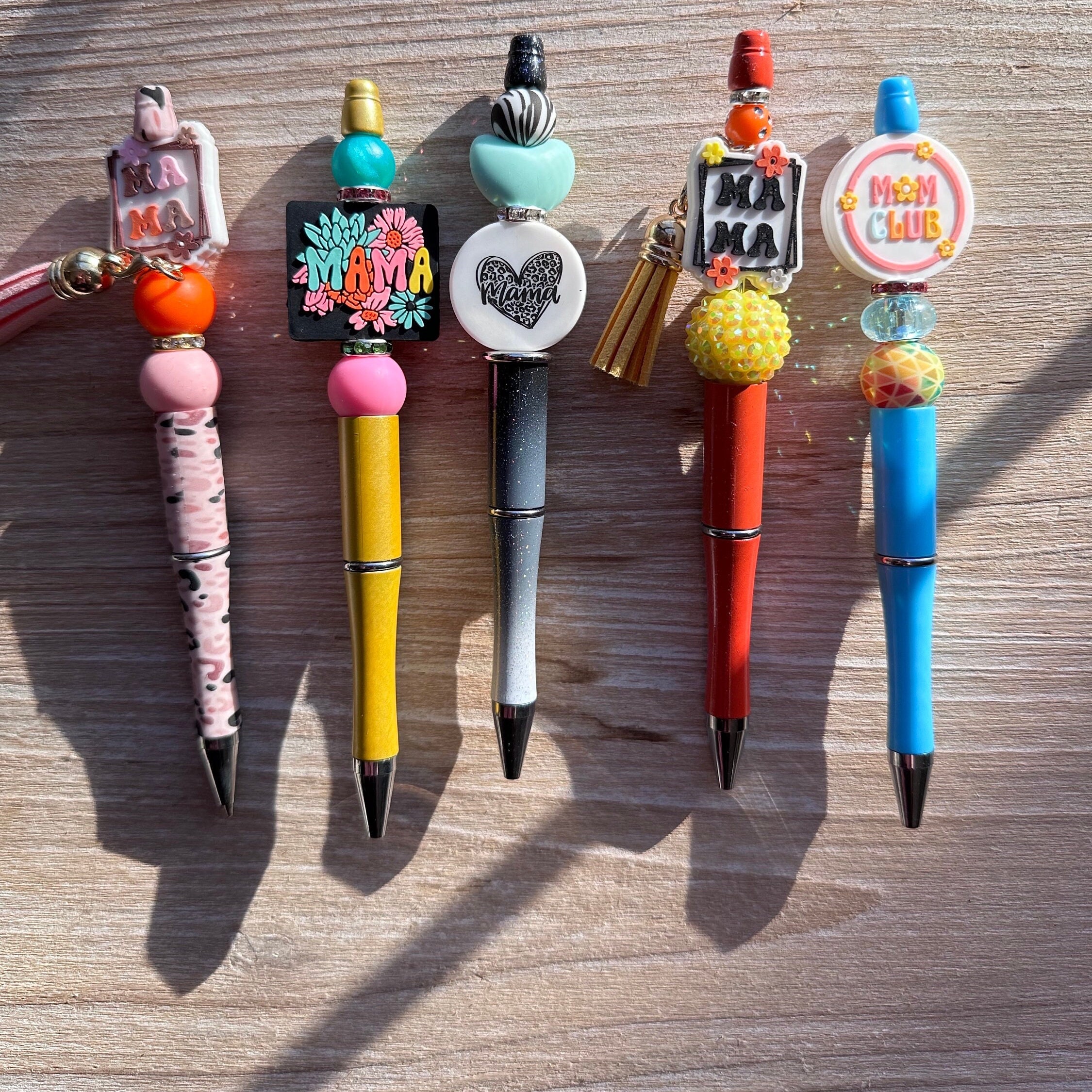 Beaded Pens Mom Pen Mothers Day Present Trendy Pens Mama Needs Coffee ...