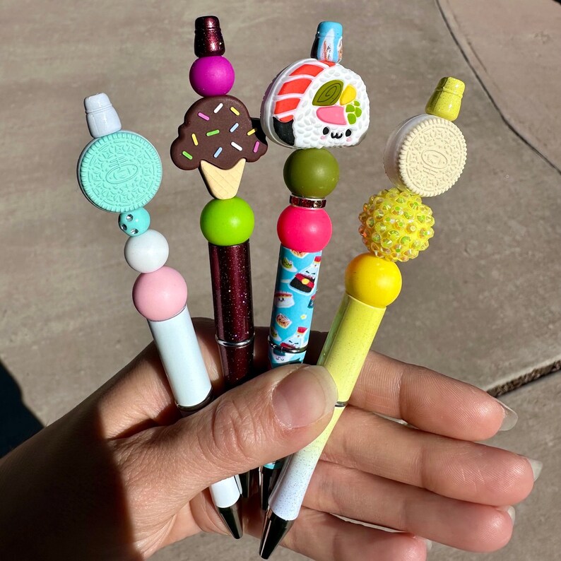 Foodie Themed Pens | Happy Sushi | Cute Food Themed Gift | Foodie | Ice ...