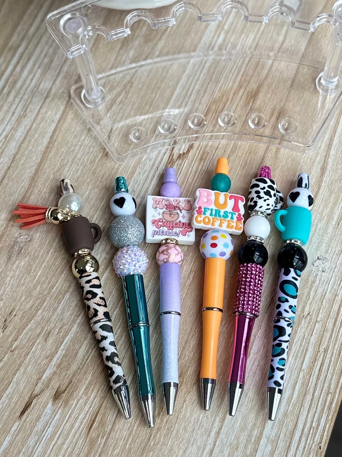 Cute Miniature Mug Pens Funny Coffeeholic Gift Beaded Pen Focal Bead ...