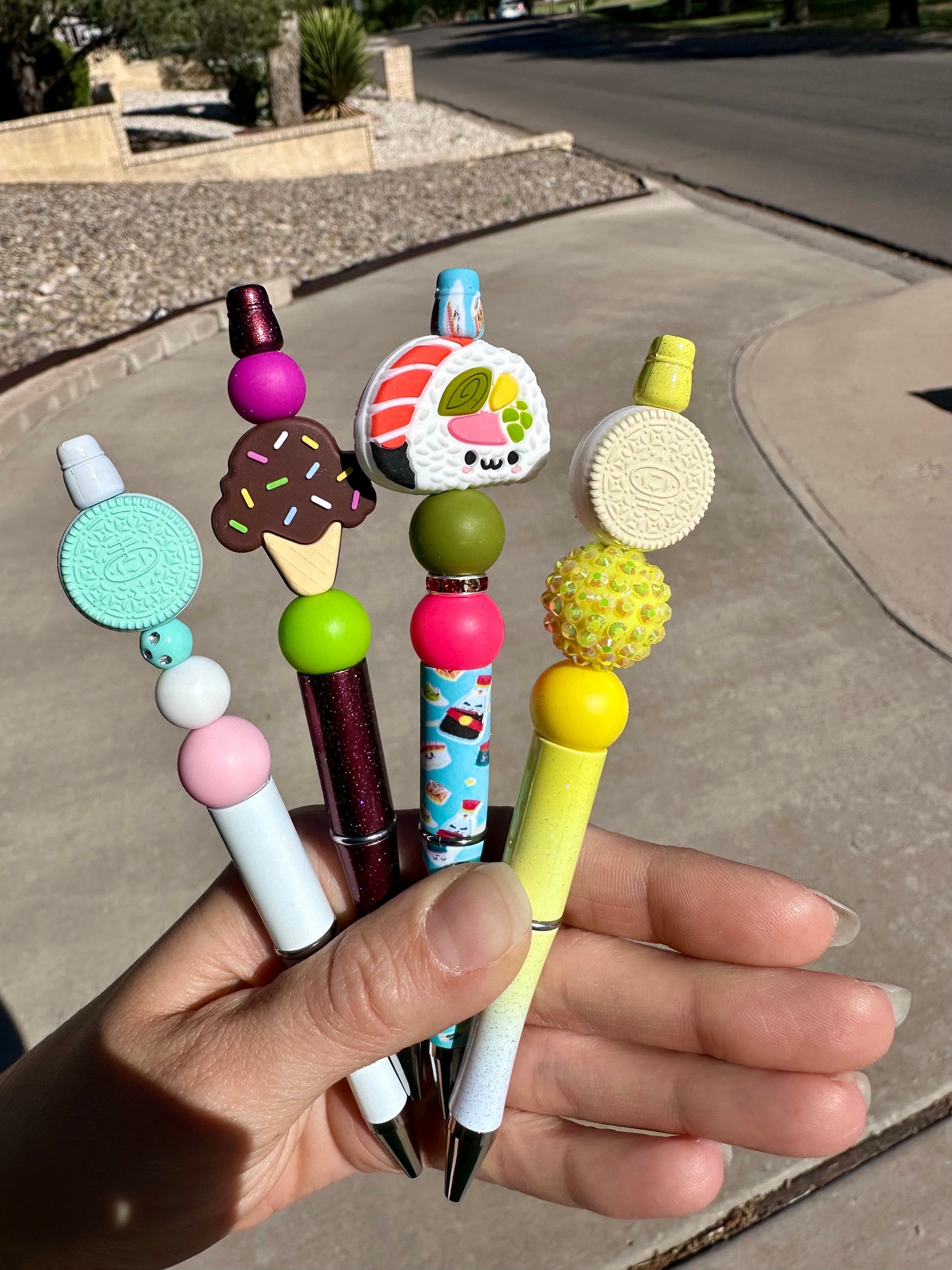 Foodie Themed Pens Happy Sushi Cute Food Themed Gift Foodie Ice Cream ...