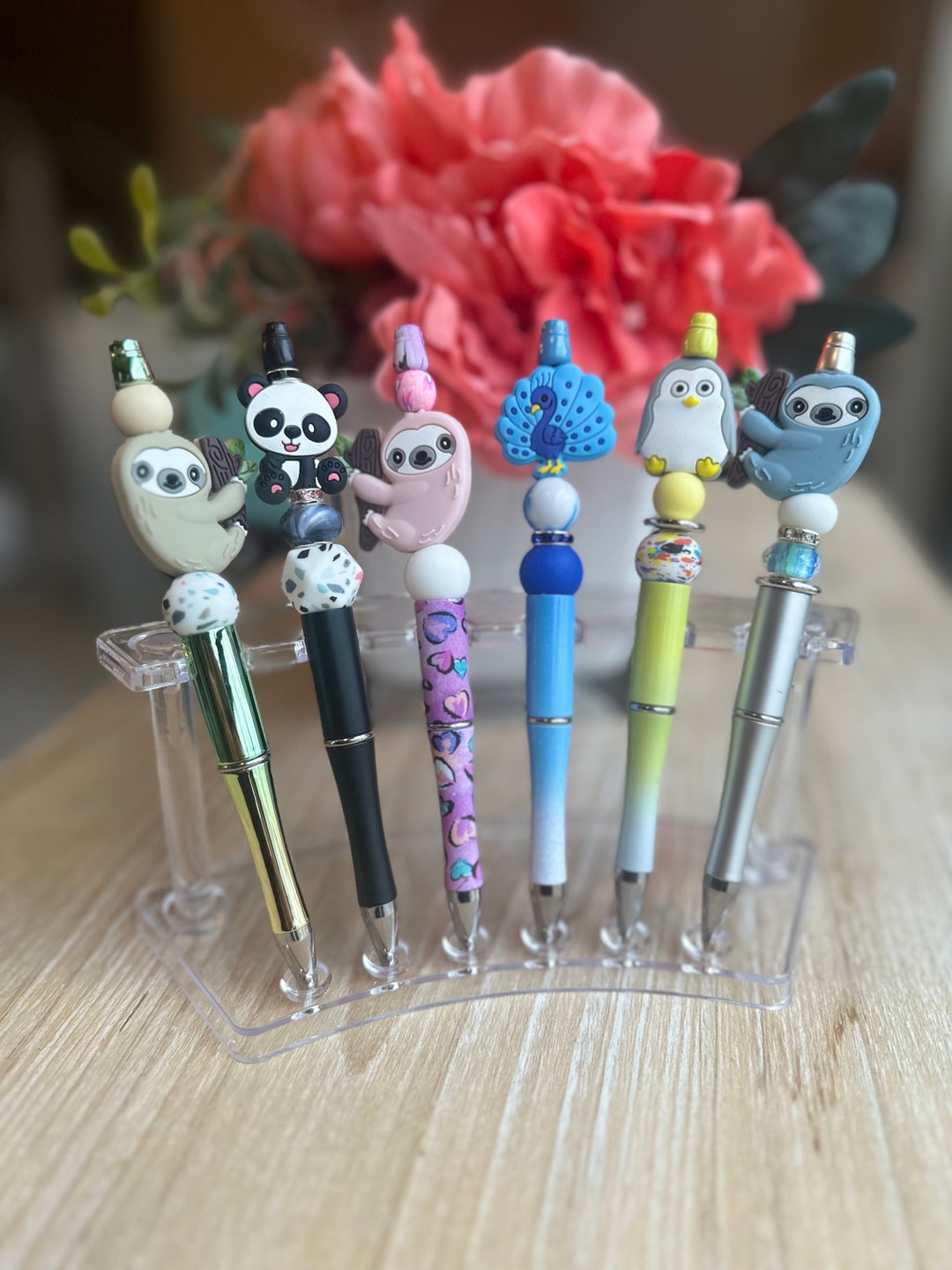 Beaded Pens for Work | Cute Office Supplies | Adorable Animal Pen | Pen ...