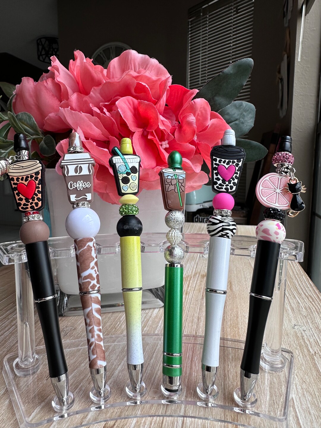 Beautiful Beaded Pens | Phone Stylus | Unique Pen | Coffeeholic | Pen ...