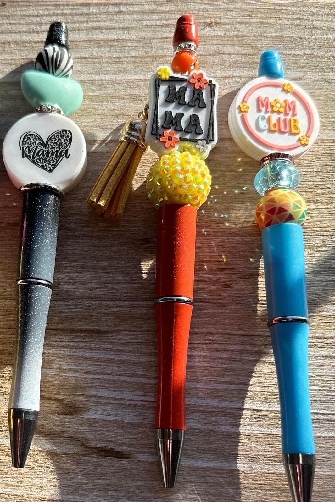 Beaded Pens Mom Pen Mothers Day Present Trendy Pens Mama Needs Coffee ...