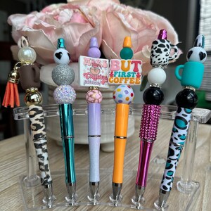 Cute Miniature Mug Pens| Funny Coffeeholic Gift| Beaded Pen | Focal ...
