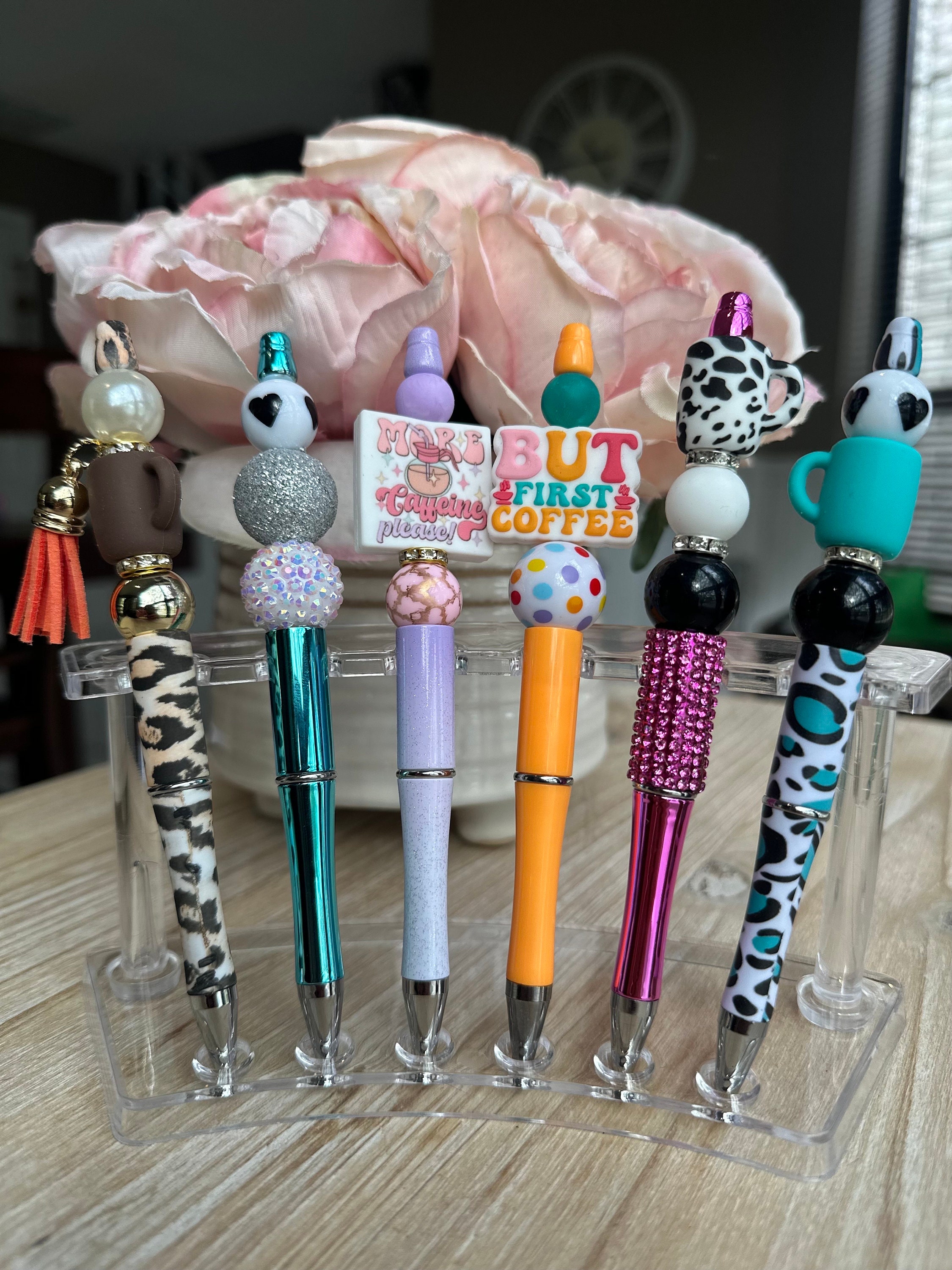 Cute Miniature Mug Pens Funny Coffeeholic Gift Beaded Pen Focal Bead ...