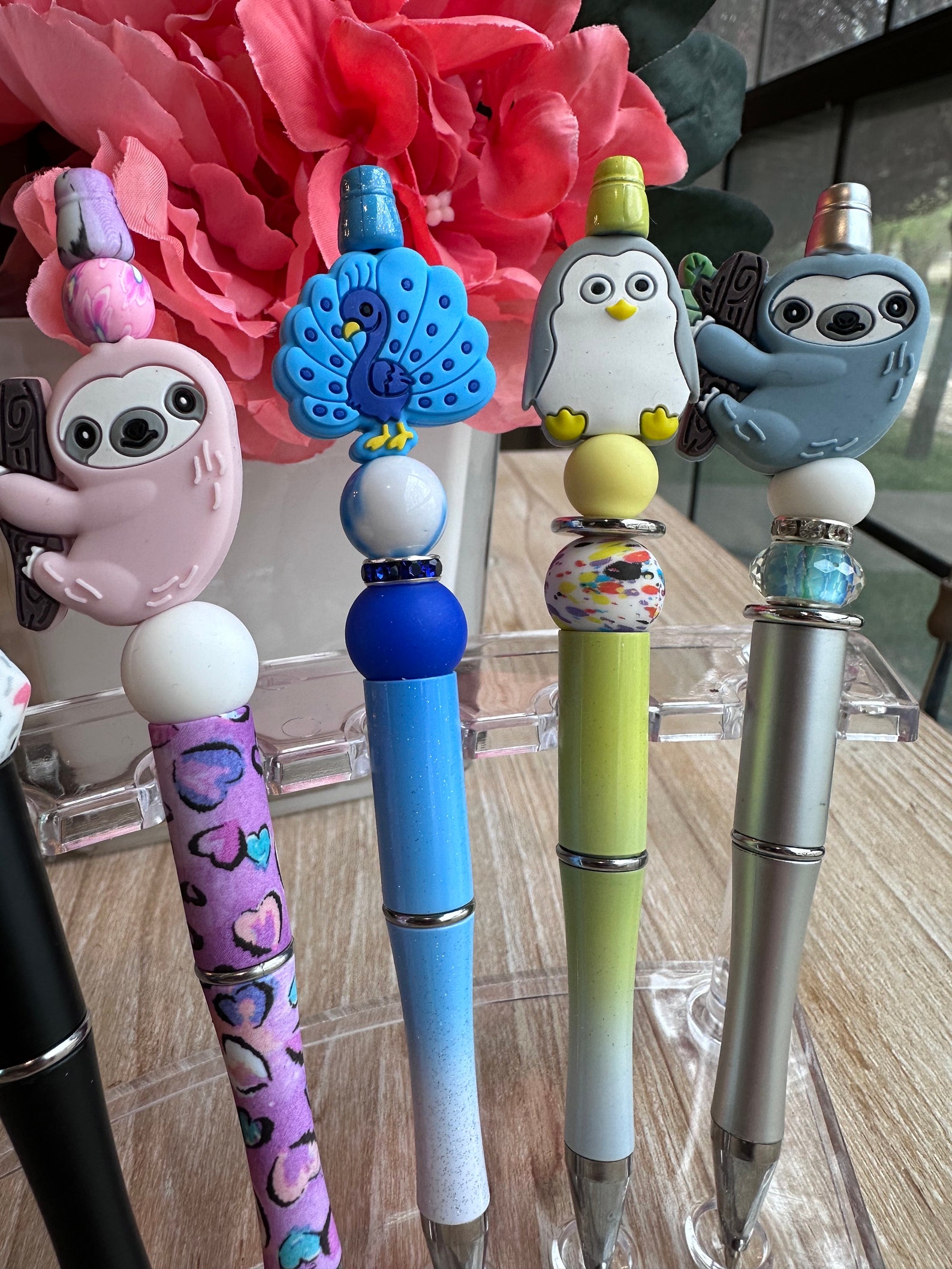 Beaded Pens for Work | Cute Office Supplies | Adorable Animal Pen | Pen ...