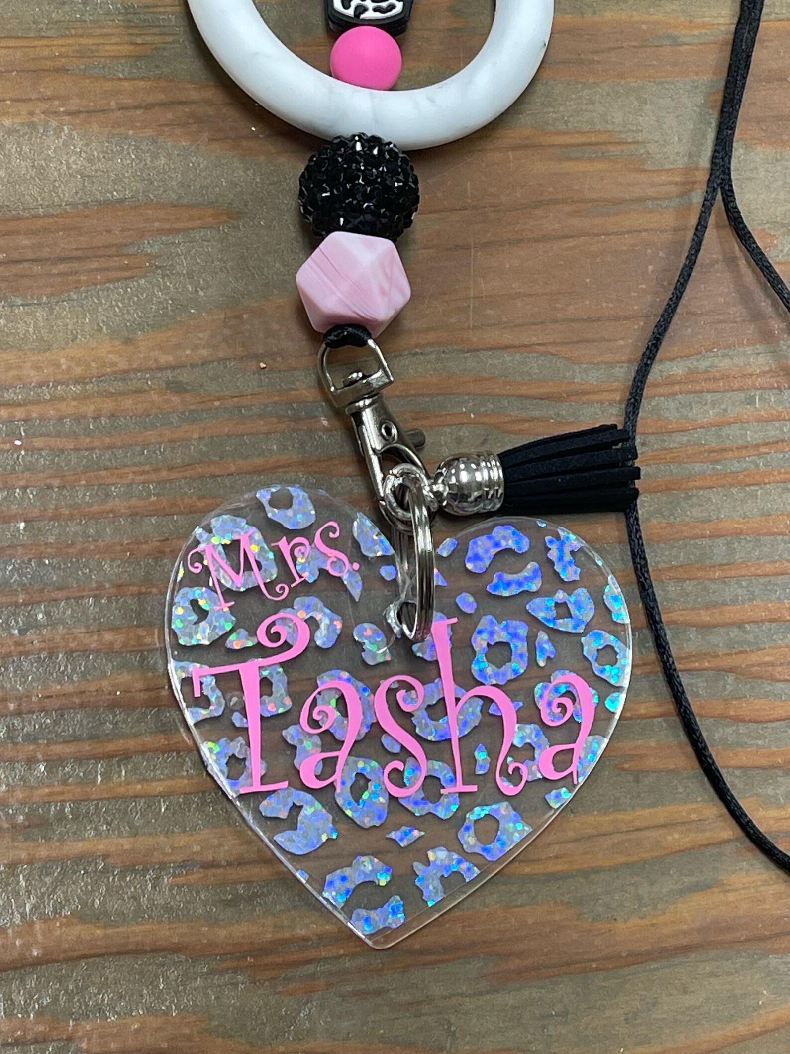 Customizable Teacher Rainbow Lanyard Colorful Lanyard Teacher Lanyard ...