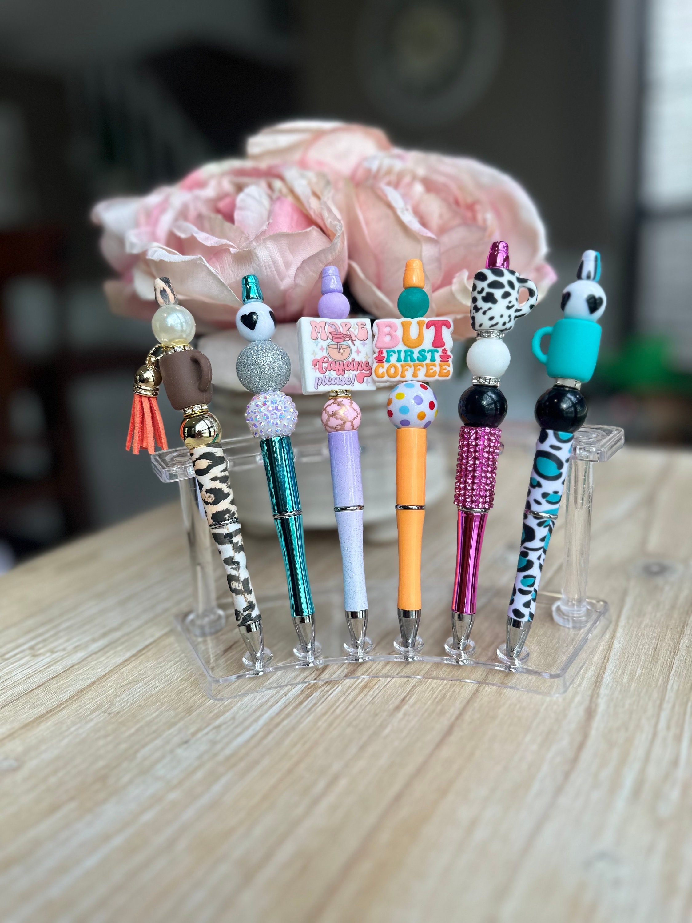 Cute Miniature Mug Pens Funny Coffeeholic Gift Beaded Pen Focal Bead ...