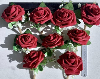 Ivory White Rose Boutonnière Accessory for Men | High Quality ...