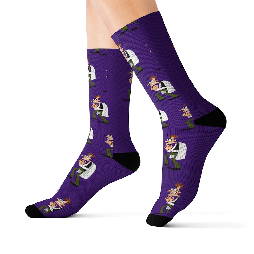 Dr. Heinz Doofenshmirtz Socks Cartoon Socks Perfect Unisex - Etsy