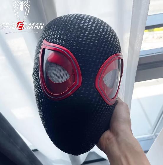 Spider-man Miles Morales Blinking Realistic Mask - Etsy