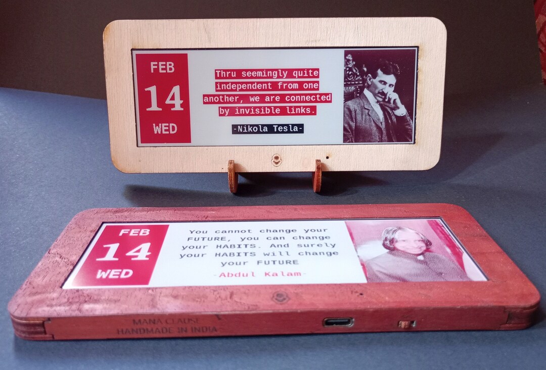 Mana A Device for Daily Inspiration. Wire-free Epaper Gadget With ...