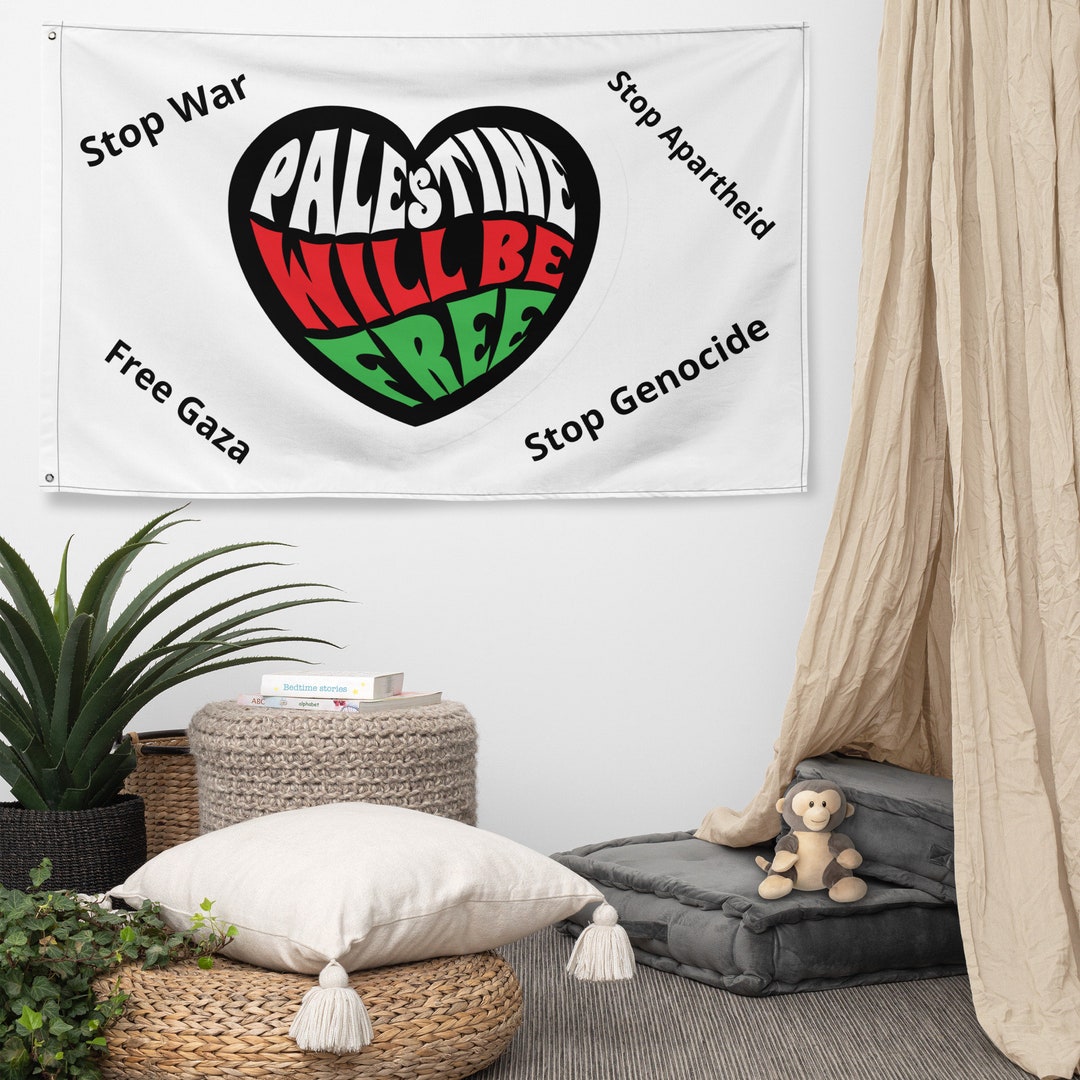 Palestine Flag Stop War Free Gaza Stop Genocide Stop Apartheid ...