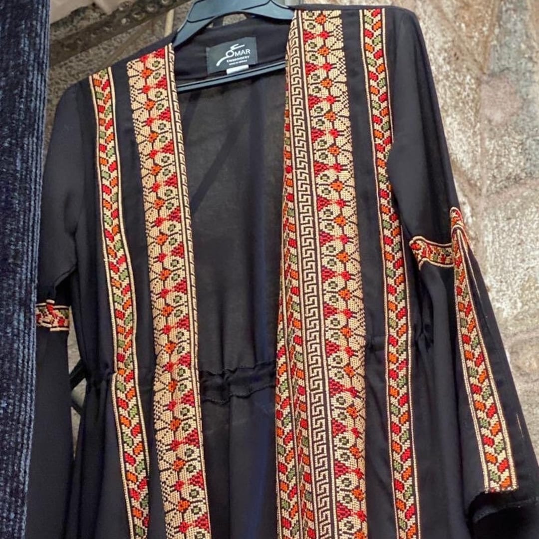 Palestinian Cardigan Hand Made in Palestine Middle Eastren Tatreez ...